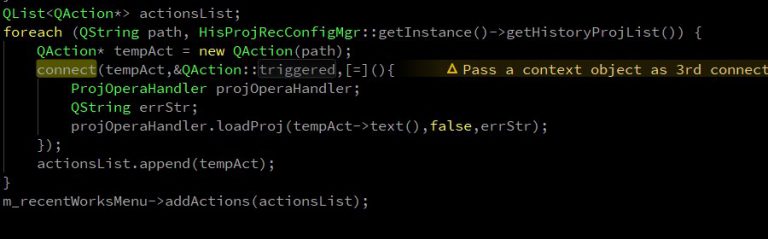 Pass a context object as 3rd connect parameter报错的解决方法 Qt经验集 ~ Qt大课堂